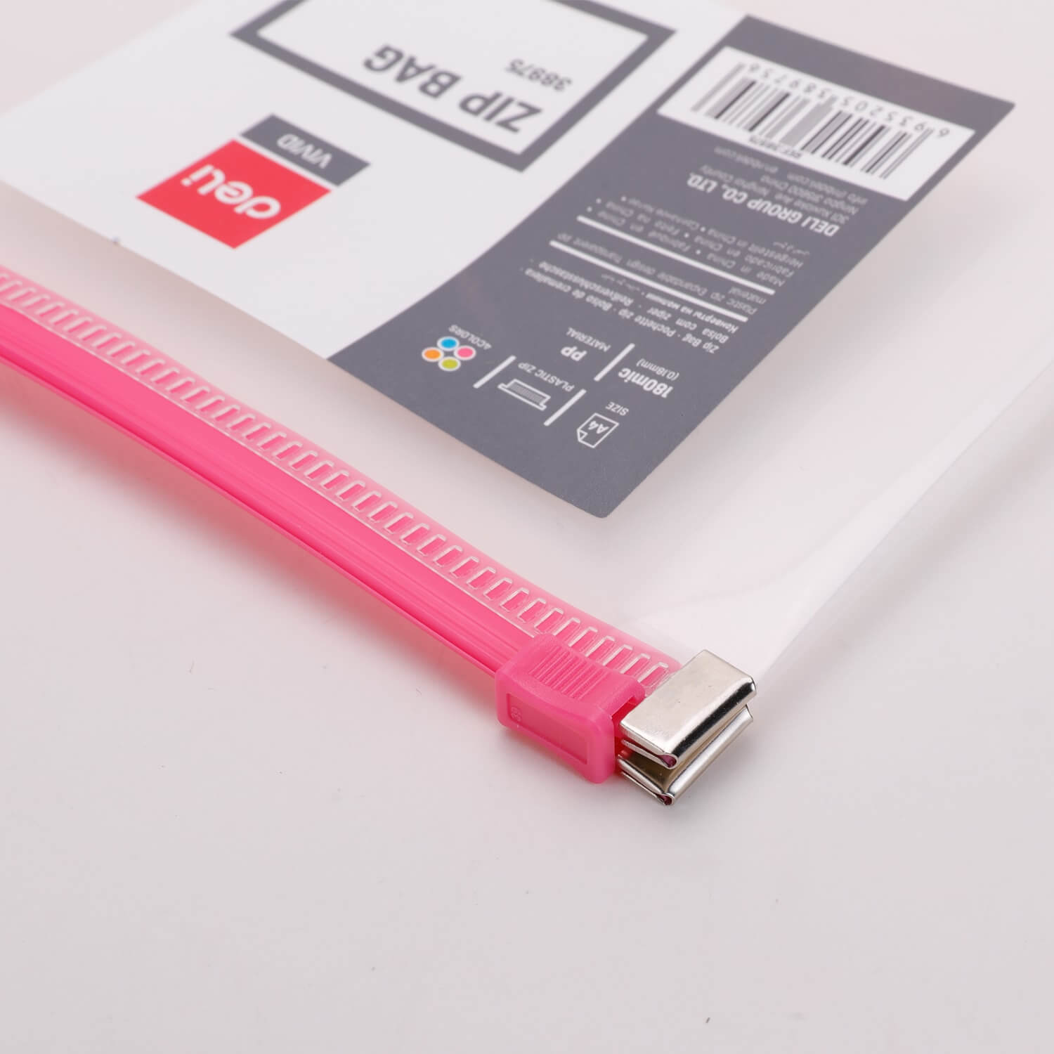 Mapa plastic A4, cu burduf si fermoar, Deli 38975 | Mape | Birotica ...